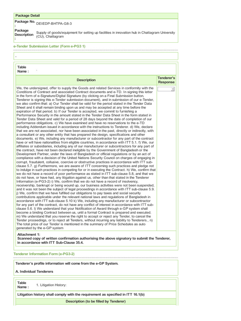 Section5 - Tender and Contract Forms | PDF | Virtual Reality | Usb