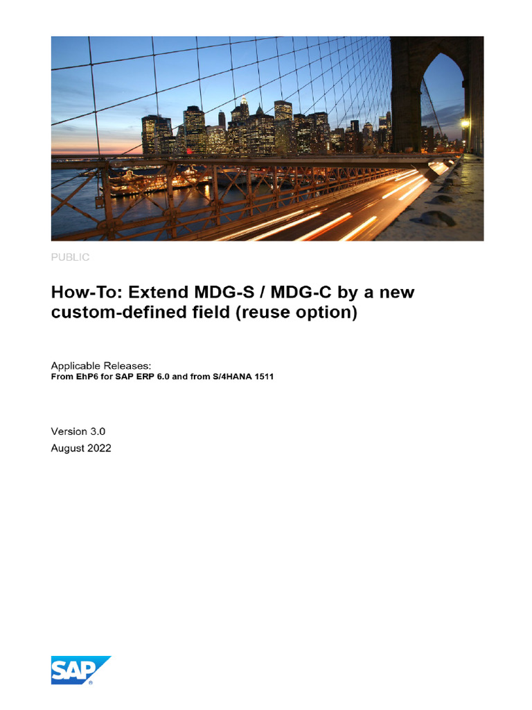 Extend SAP Master Data Governance (MDG) - S - SAP Master Data Governance (MDG) - C Data Model by ...
