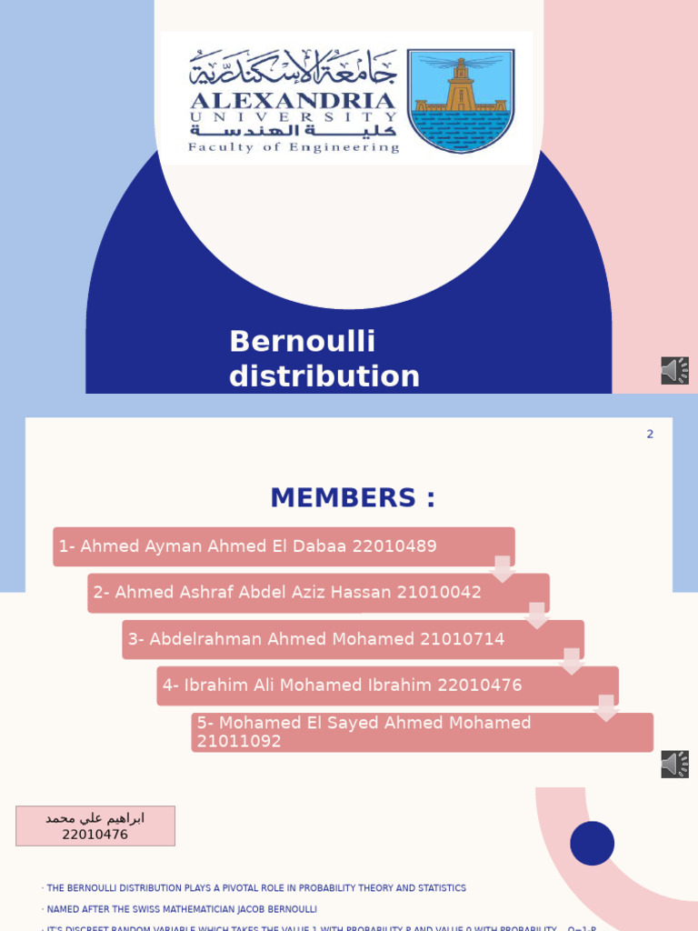 Bernoulli distribution [Autosaved] | PDF | Probability Distribution ...
