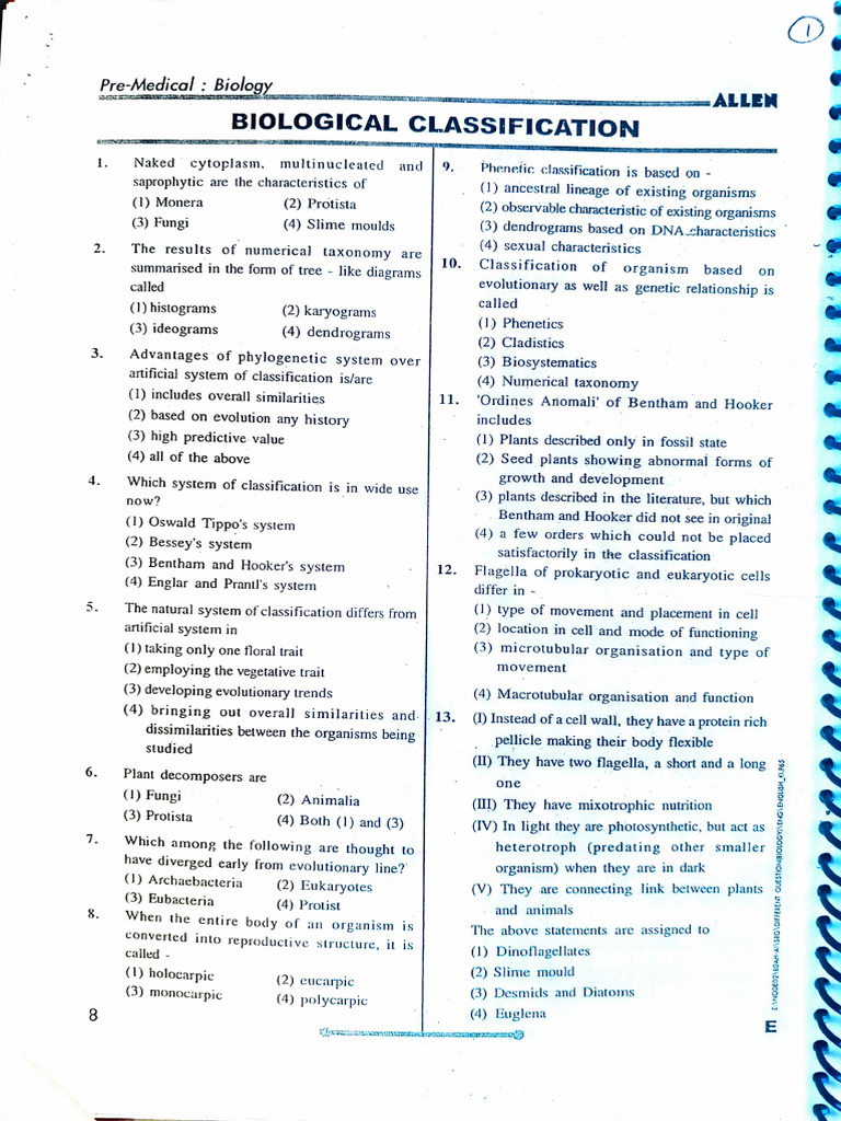 Biological Classification | PDF | Virus | Fungus