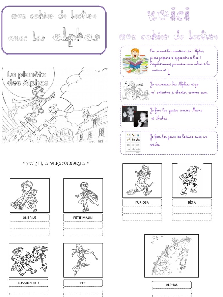 Cahier D'alphas Pour Les GS Partie 12012 | PDF