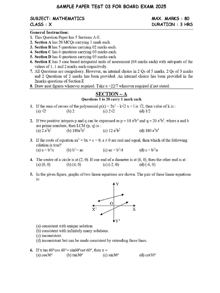 Math Paper 3 | PDF