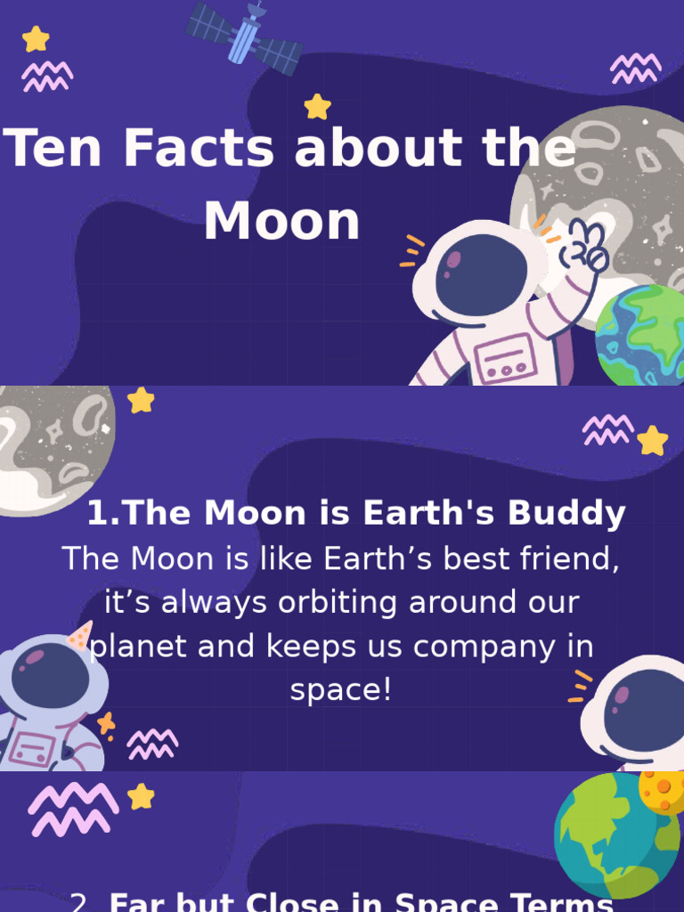 Amazing Facts About the Moon | PDF