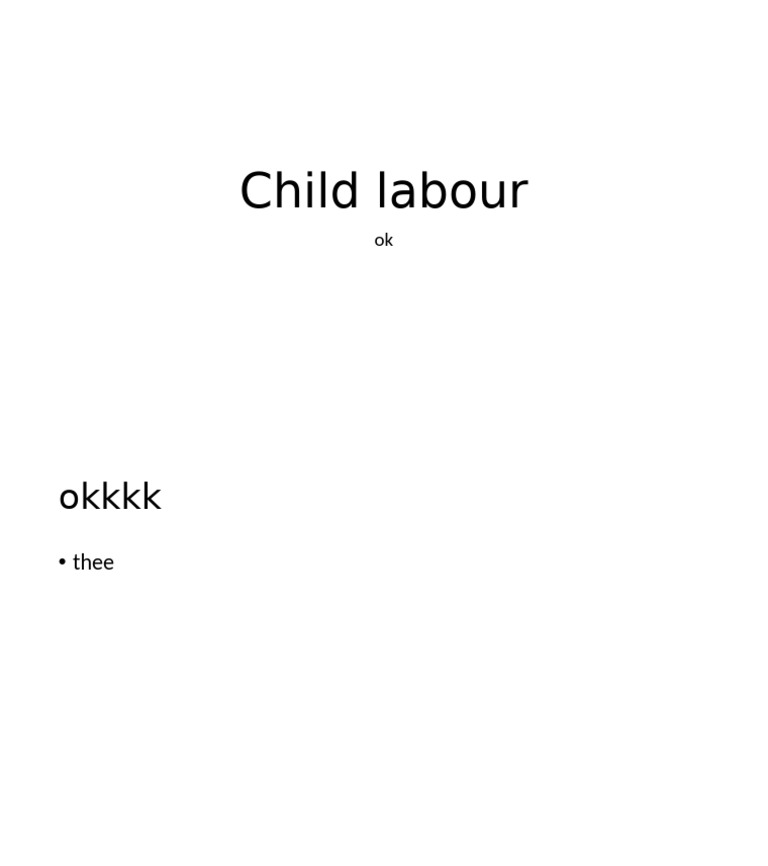 Understanding Child Labour Issues | PDF