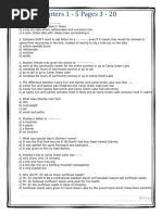 Holes - Comprehension Questions | PDF