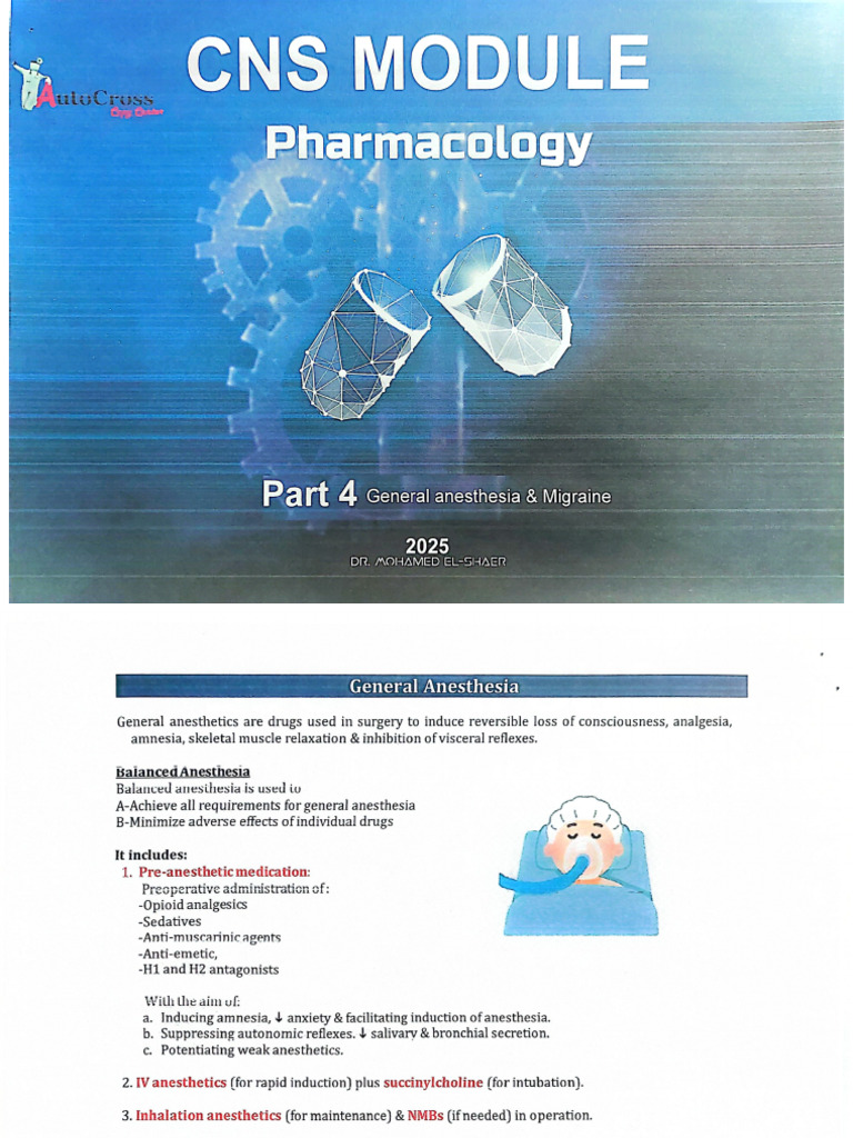 Part 4 - CNS Pharma - DR El Shaer | PDF