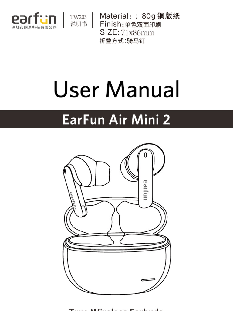 EarFun Air Mini 2 - Buku Manual | PDF