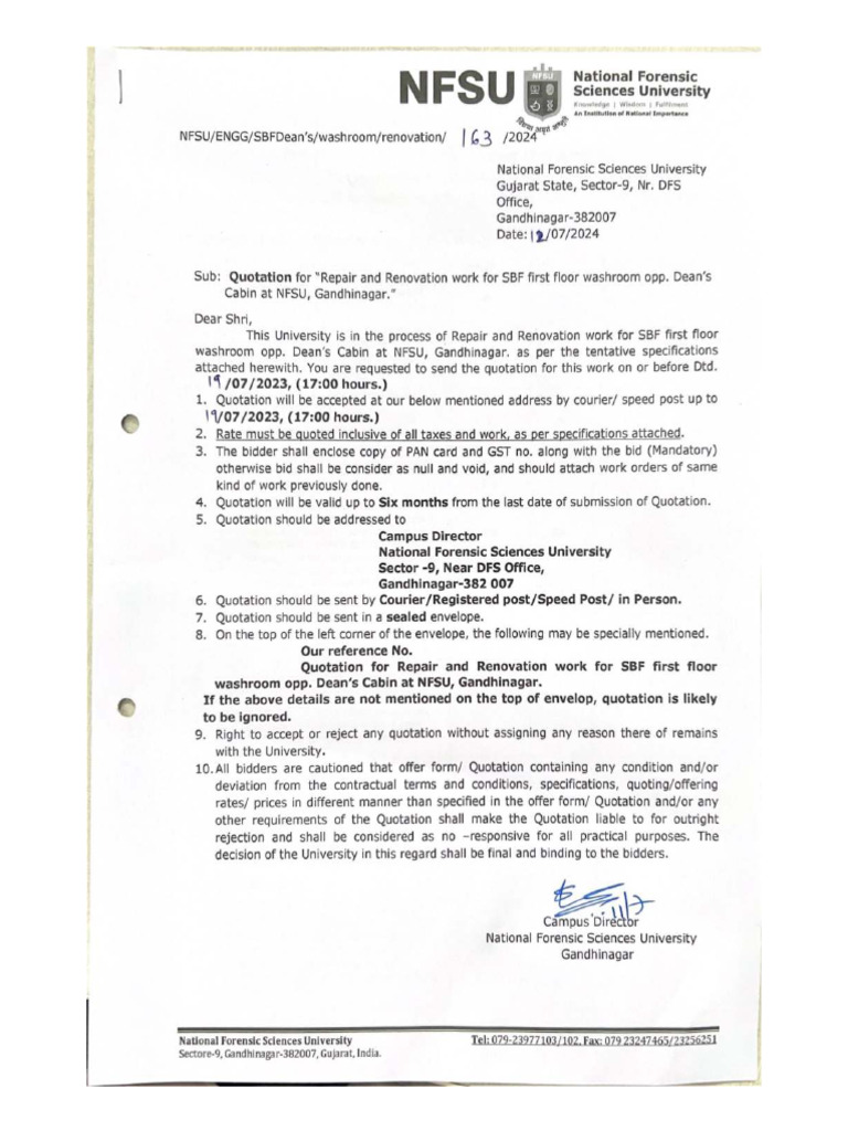 SBF DEAN Quotation | PDF