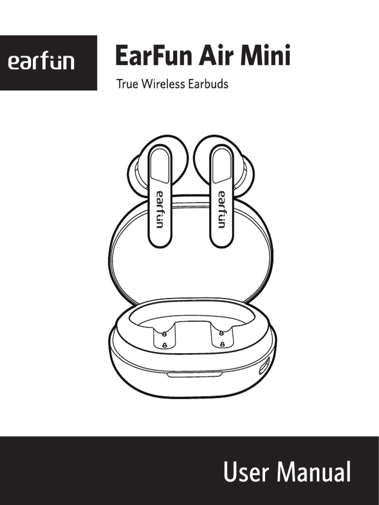 EarFun Air Mini - Buku Manual | PDF | Usb | Physical Layer Protocols