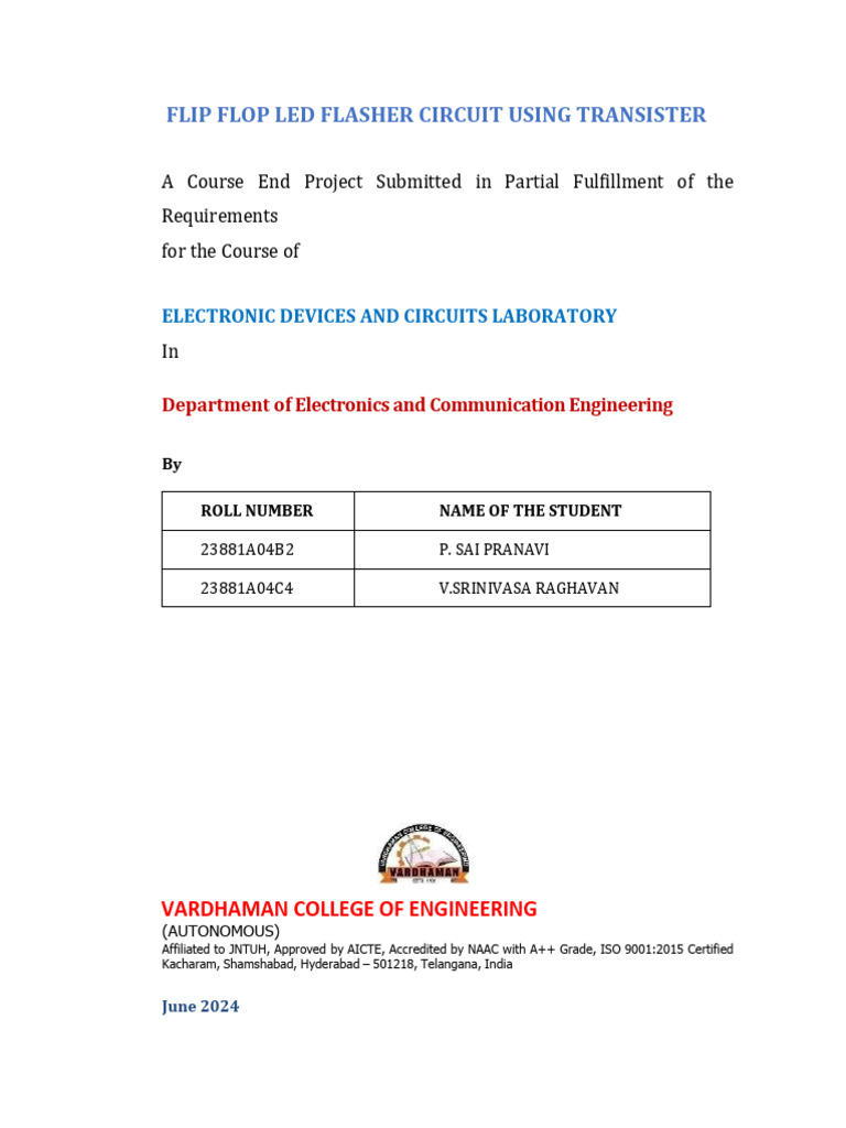 EDC REPORT | PDF | Electronic Circuits | Transistor