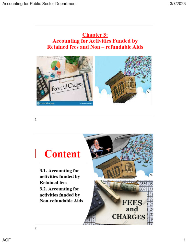 Public Sector Non-Refundable Aid Accounting | PDF | Government Budget ...