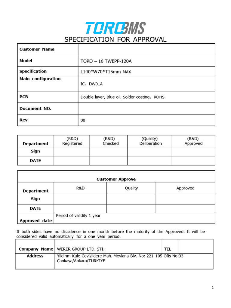 TORO-BMS-DATASHEET | PDF | Manufactured Goods | Electronics