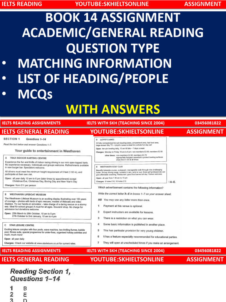 Book 14 Reading Assignment 2 | PDF