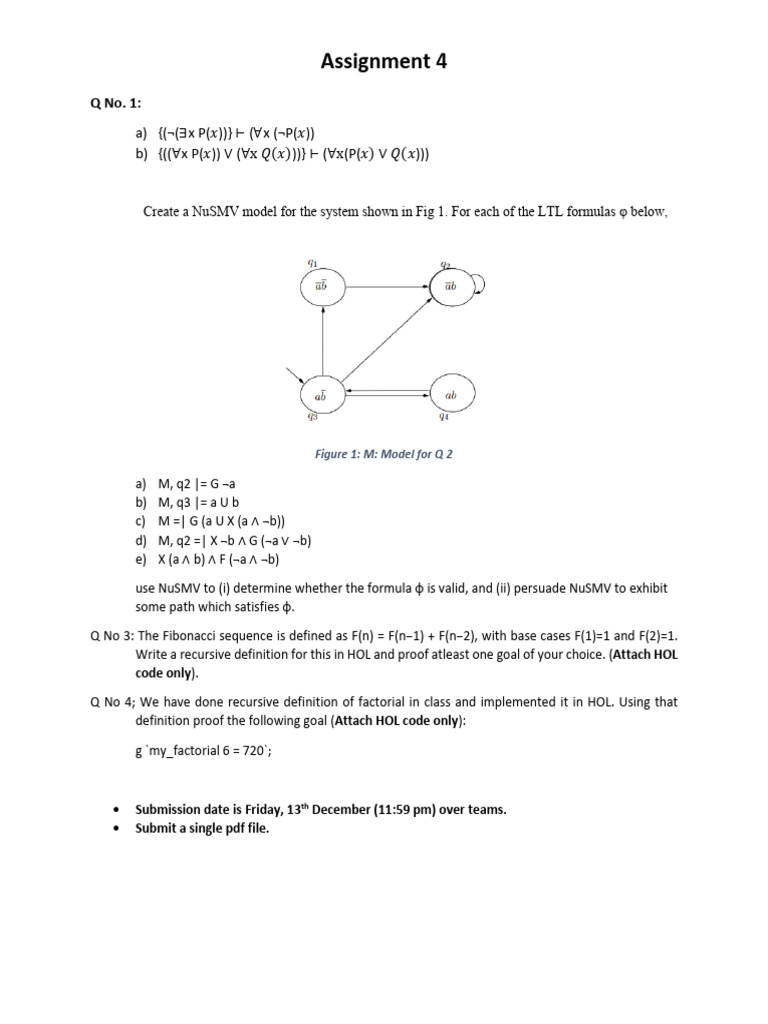 FMSE Assignment 4 | PDF