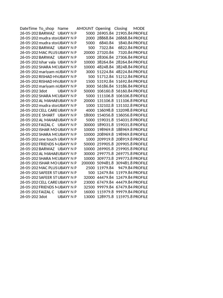 Daily Transaction Summary Report | PDF