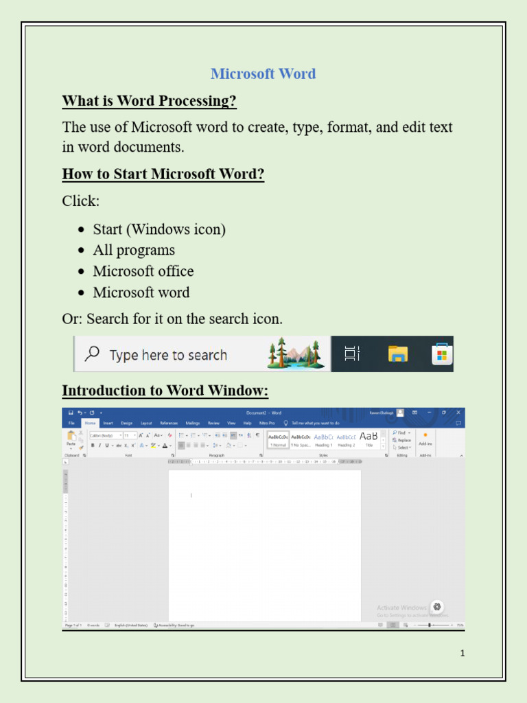 Microsoft Word | PDF