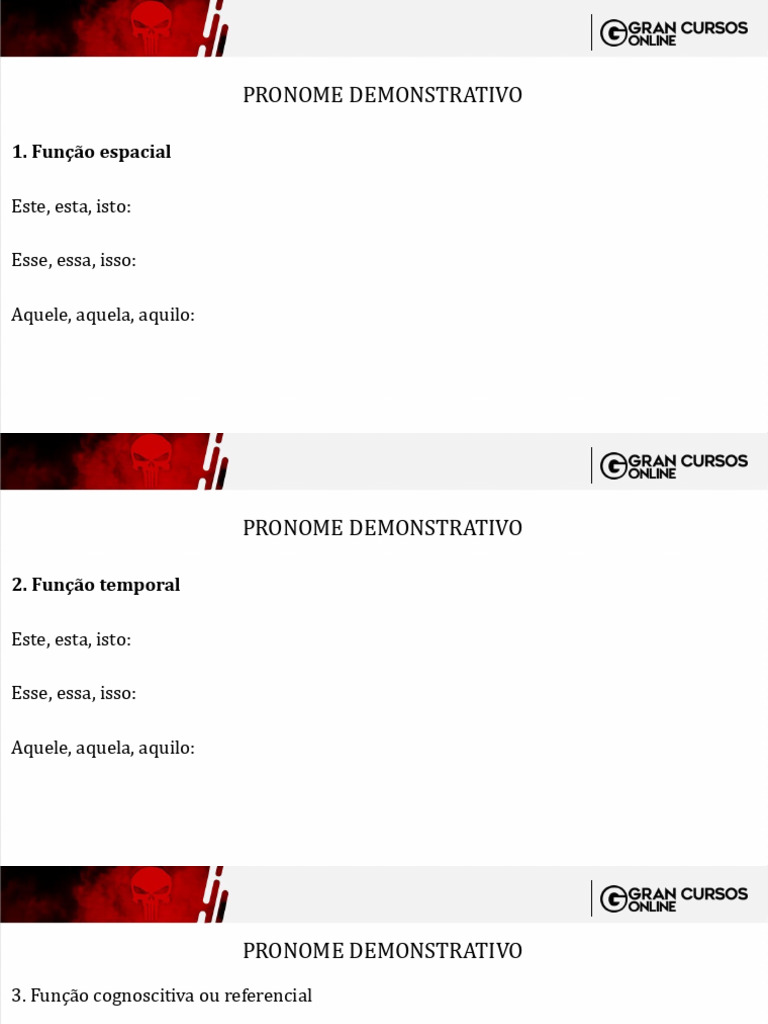 Uso Do Pronome Demonstrativo | PDF