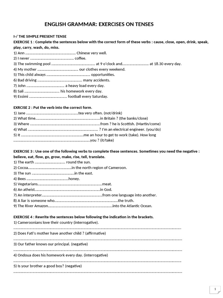 ENGLISH GRAMMAR | PDF | Perfect (Grammar) | Linguistics