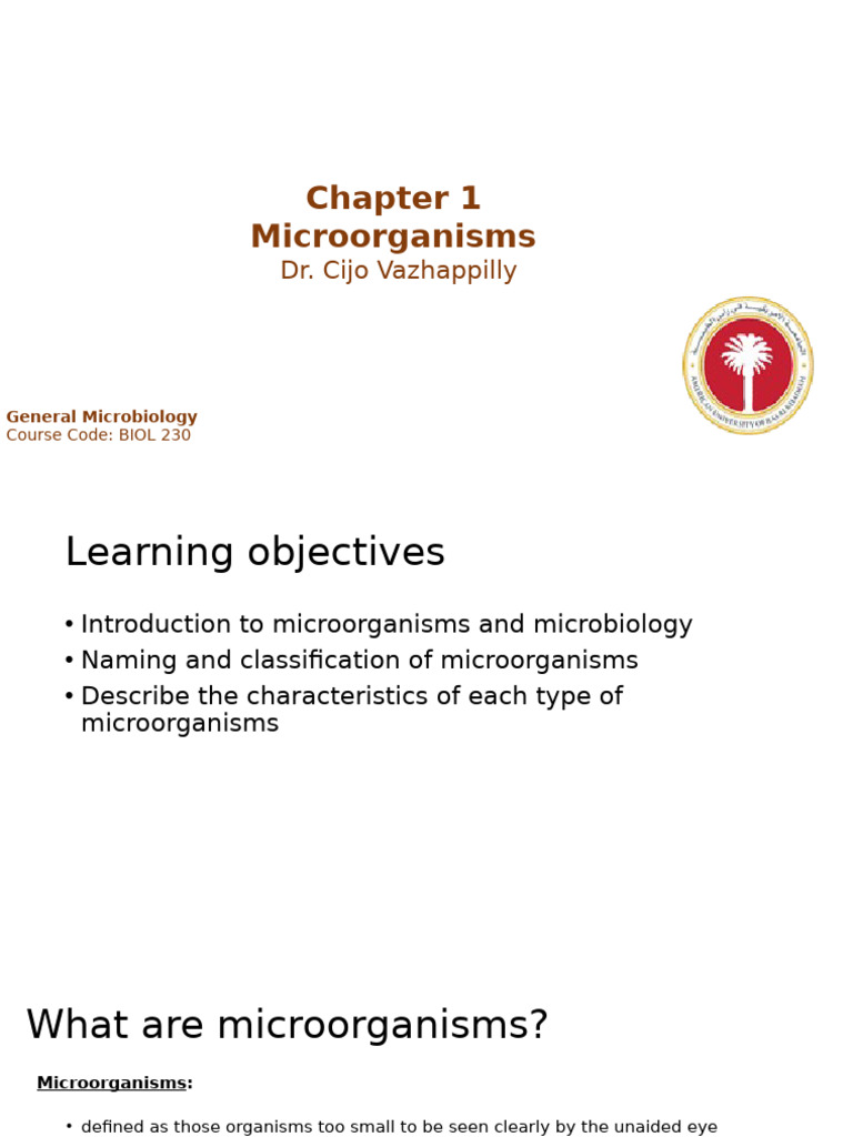 Introduction to Microorganisms and Microbiology | PDF | Bacteria | Protozoa