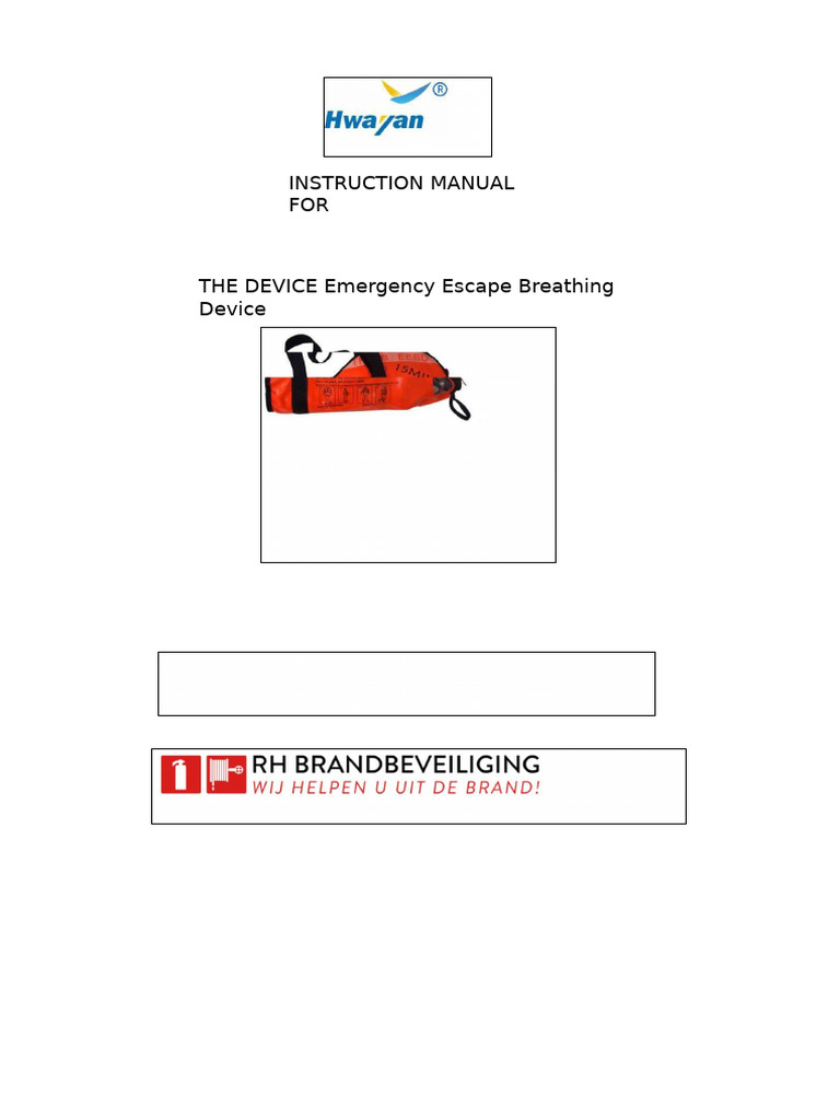 EEBD TH15B User Instruction Manual | PDF | Valve | Equipment