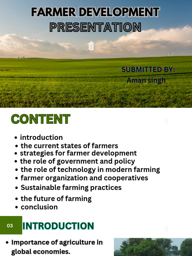 FARMER DEVELOPMENT | PDF | Agriculture | Sustainable Agriculture