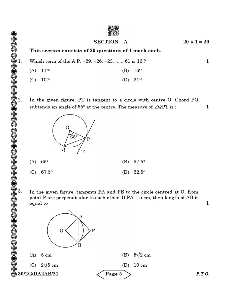 maths | PDF | Circle | Perpendicular