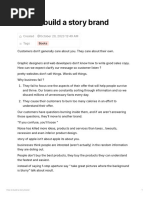 Building A Storybrand Summary Pdf Brand