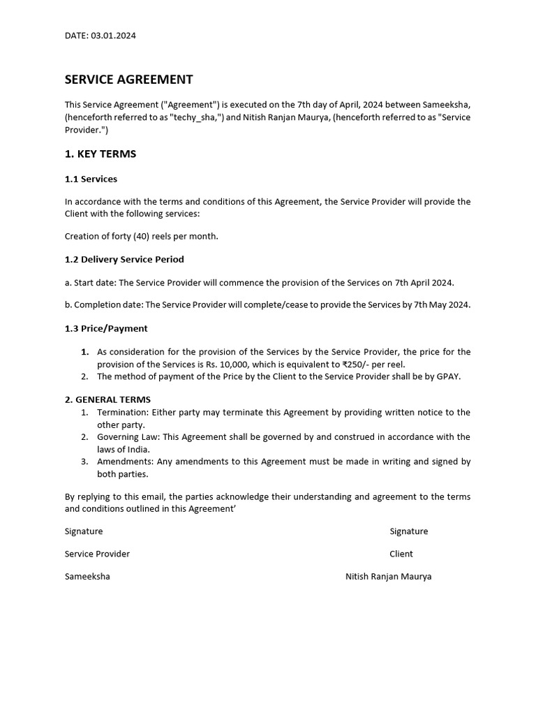 Contract Nitish 3 | PDF