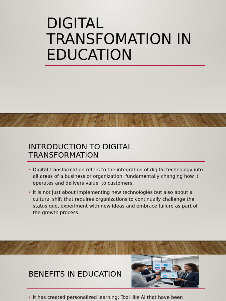 Digital Transformation Presentation | PDF | Cloud Computing | Computing