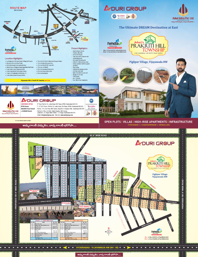 Prakruthi Hill Township Brochure 17x11 Print | PDF