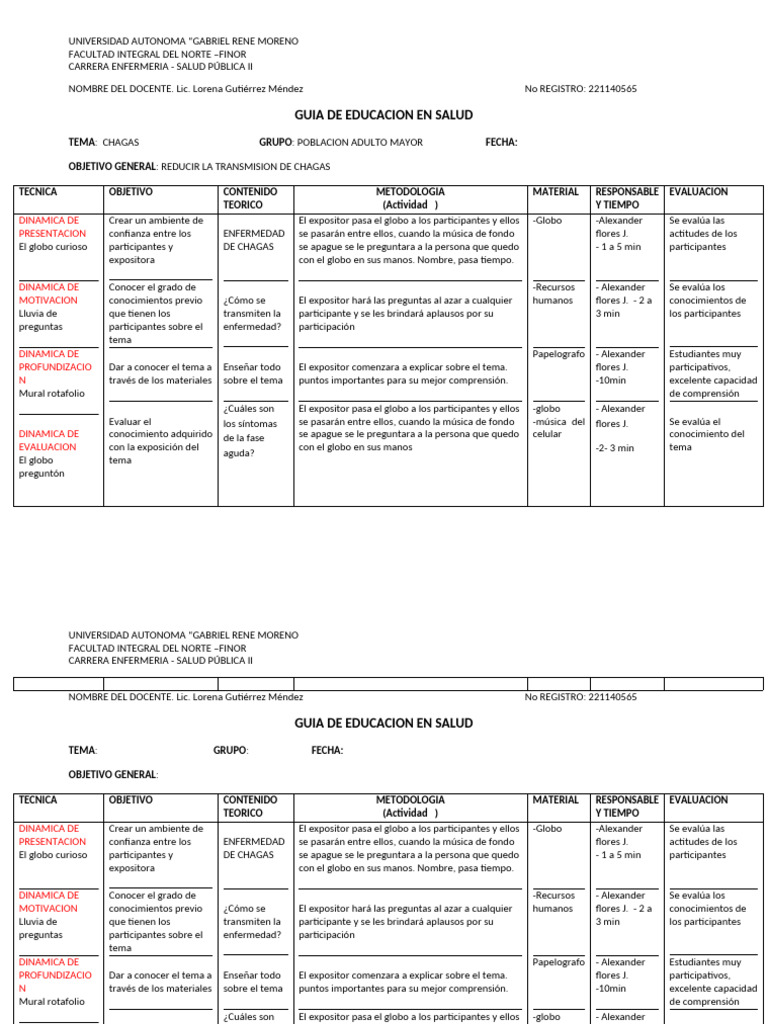GUIA EDU. INF(1)-1 | PDF | Evaluación | Conceptos psicologicos