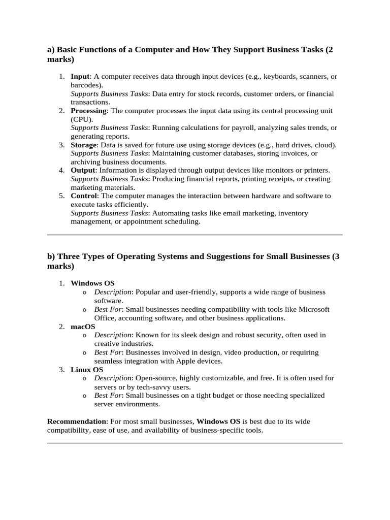 a | PDF | Operating System | Input/Output