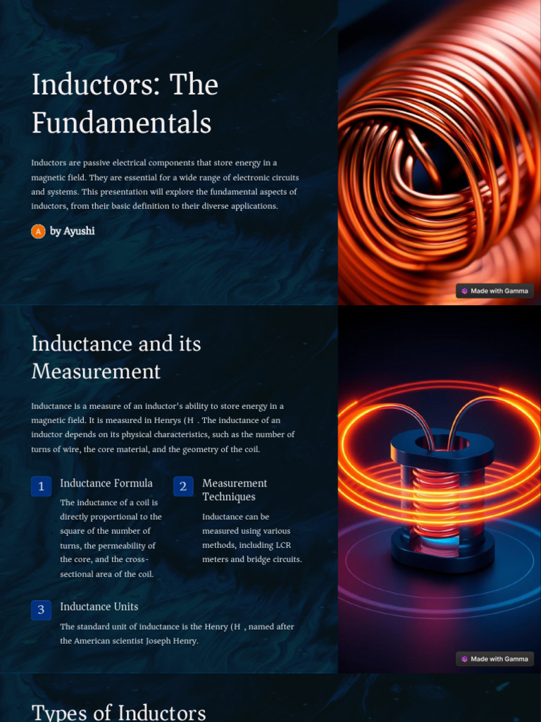 Inductor Fundamentals and Applications | PDF | Inductor | Inductance