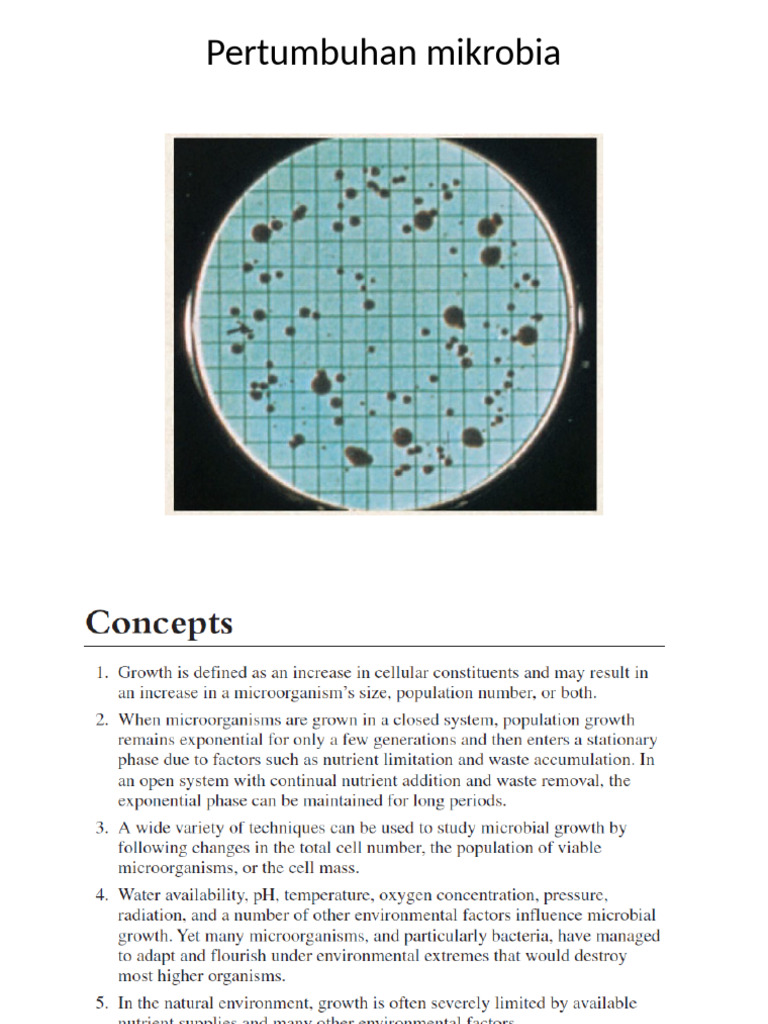 Pertumbuhan Mikrobia Englsh | PDF | Cell Growth | Radiation