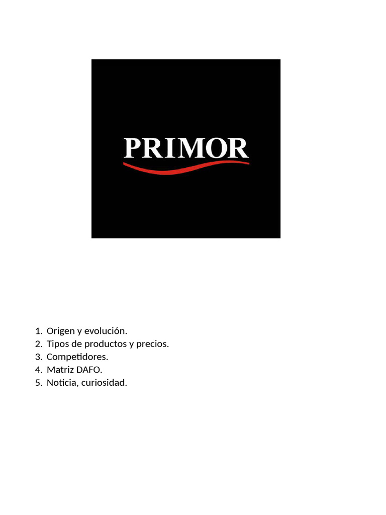 PRIMOR | PDF