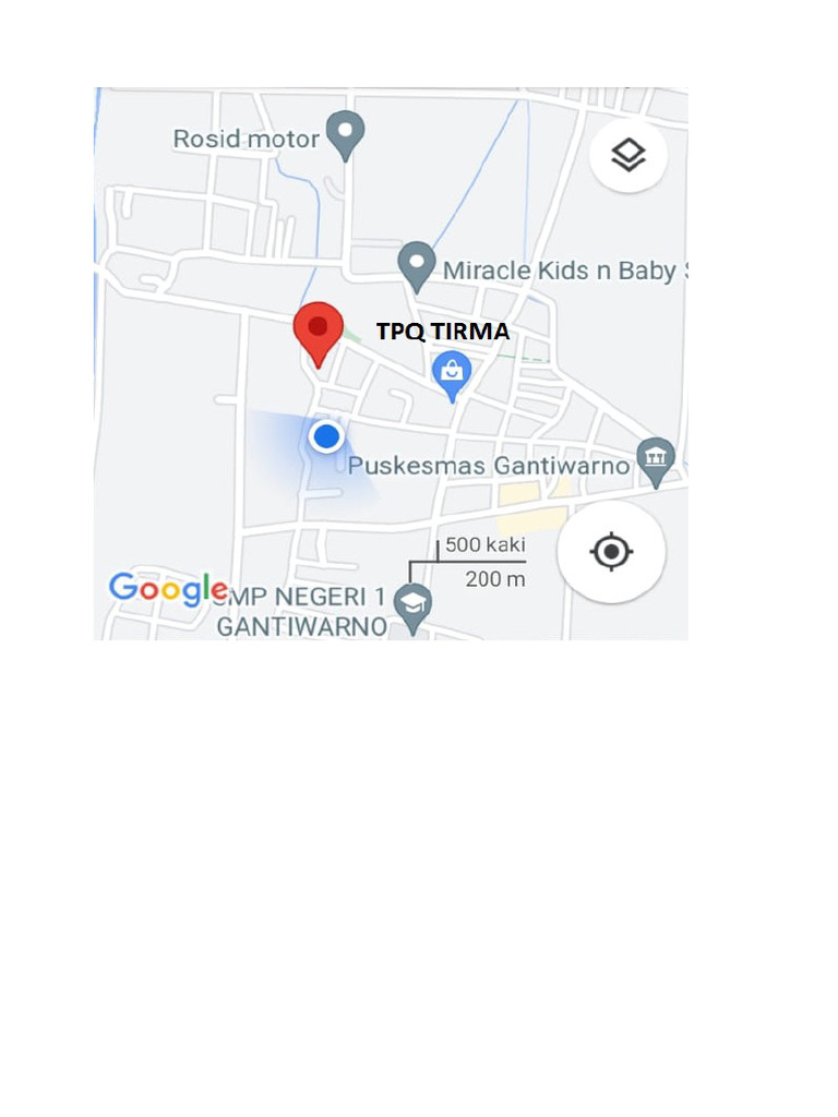 12.denah Lokasi Dan Titik Koordinat TPQ TIRMA | PDF