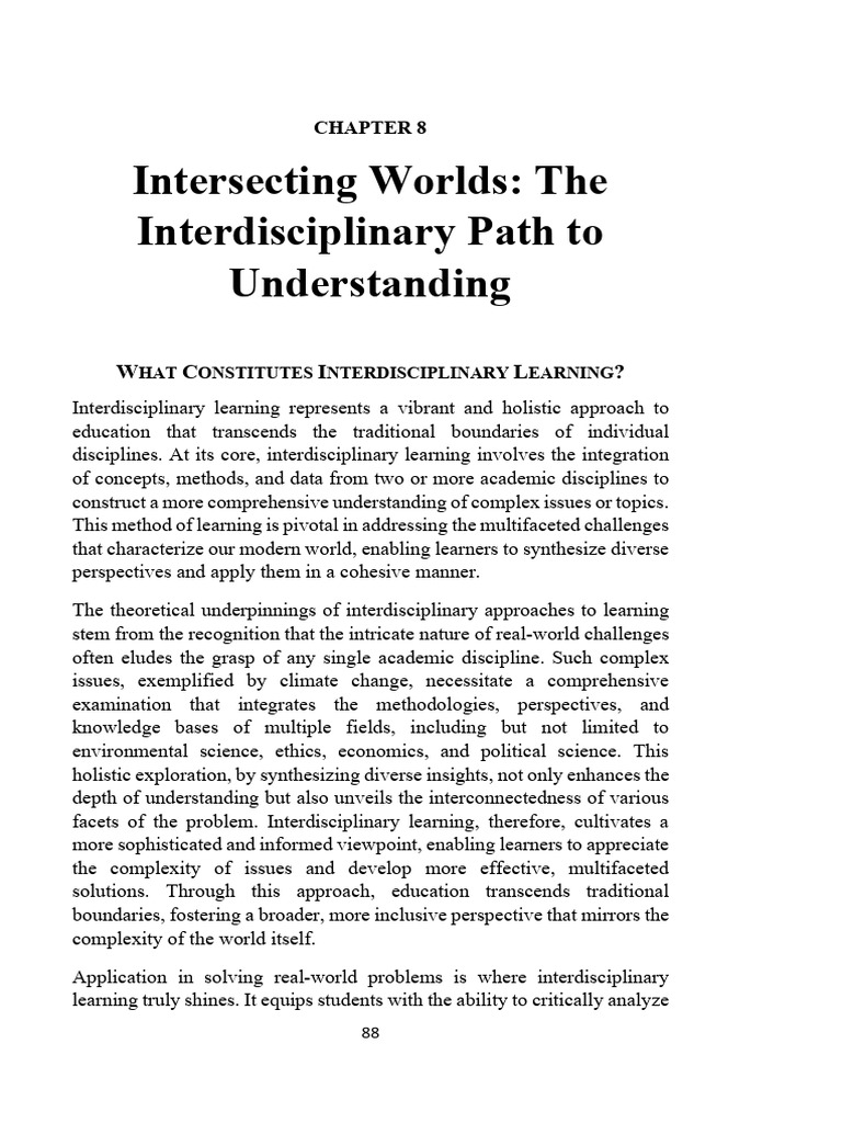Interdisciplinary Learning Explained | PDF | Interdisciplinarity | Learning