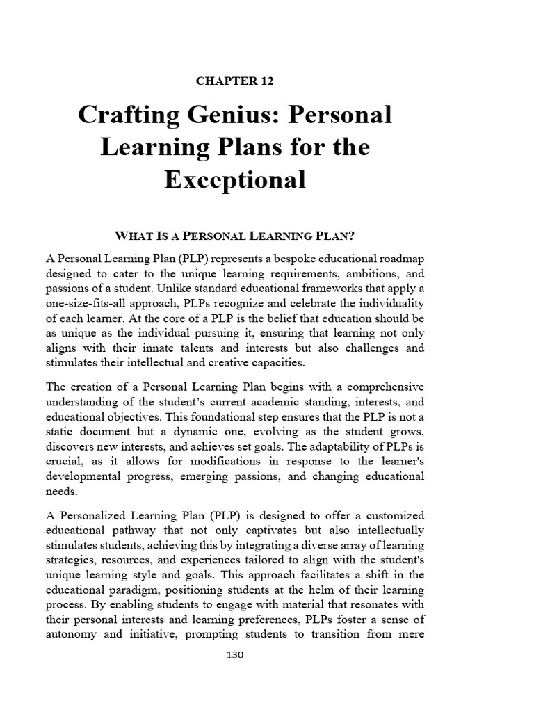 Chapter 12 - Crafting Genius | PDF | Learning | Gifted Education