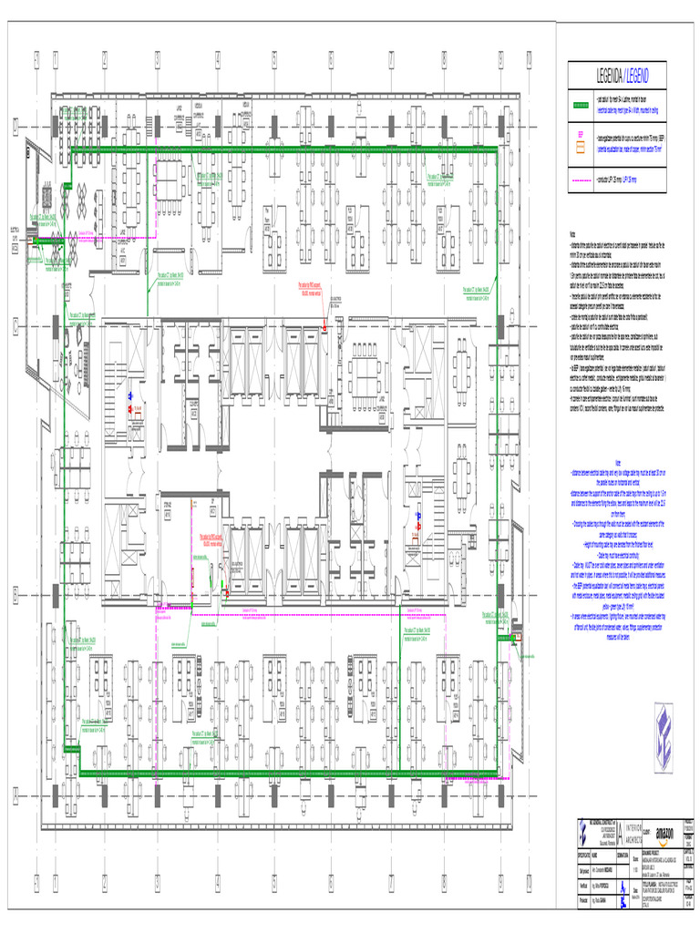 F158_IE49_PLAN PATURI DE CABLURI PLAFON SI ECHIPOTENTIALIZARE-ETAJ 6 ...