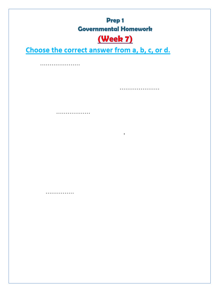 Week 7 Homework | PDF