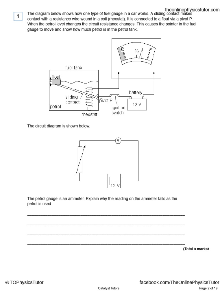 GCSE Physics AQA Resistors Worksheet | PDF | Electrical Resistance And ...