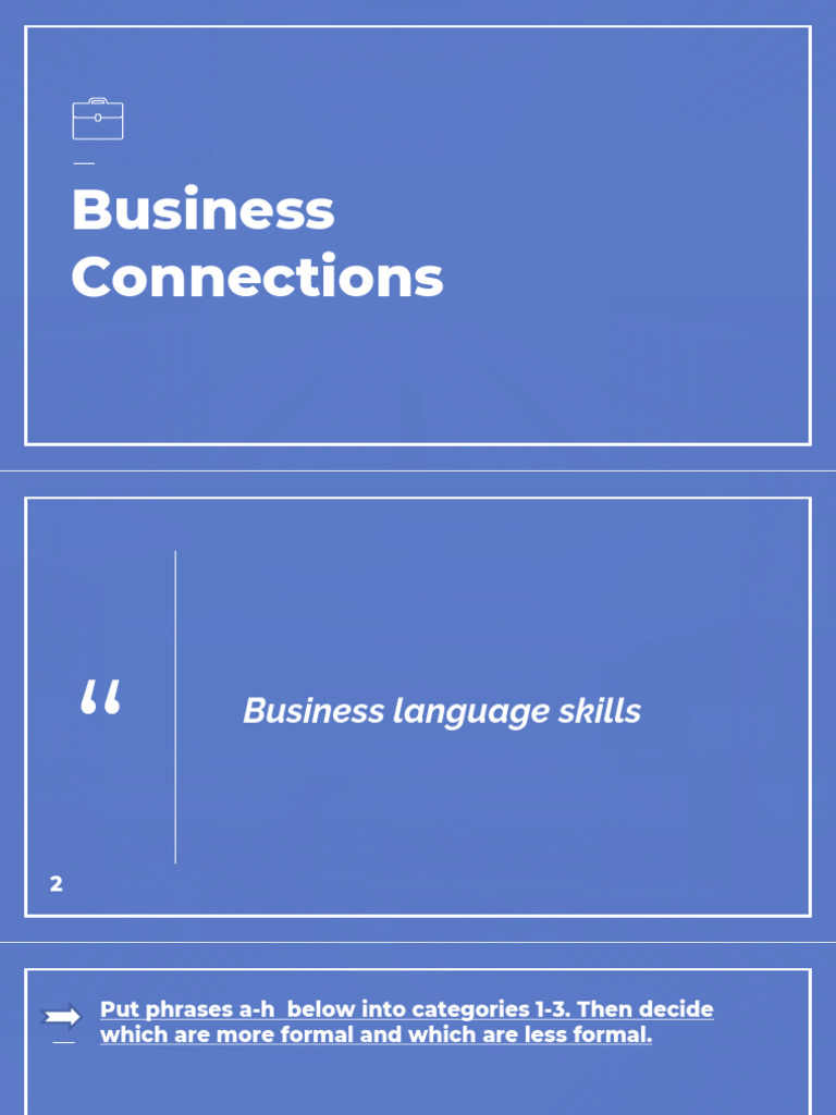 Speed Networking - Lesson 1 | PDF