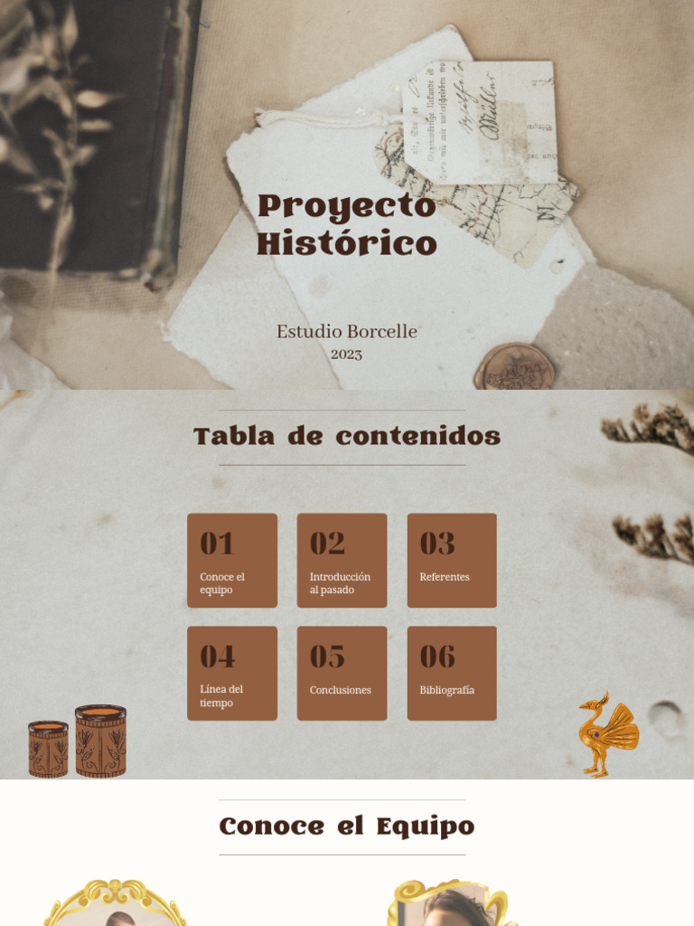 Estudio Borcelle: Proyecto Histórico 2023 | PDF