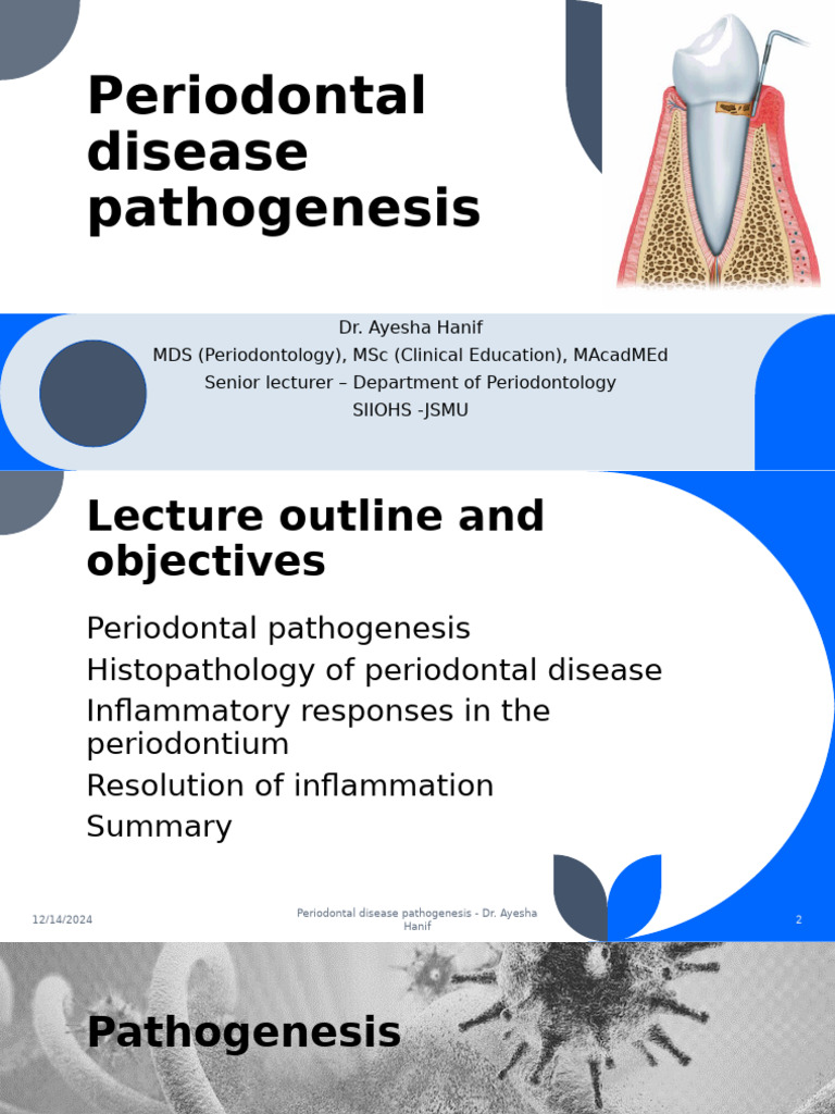Periodontal Disease Pathogenesis | PDF | Periodontology | Inflammation