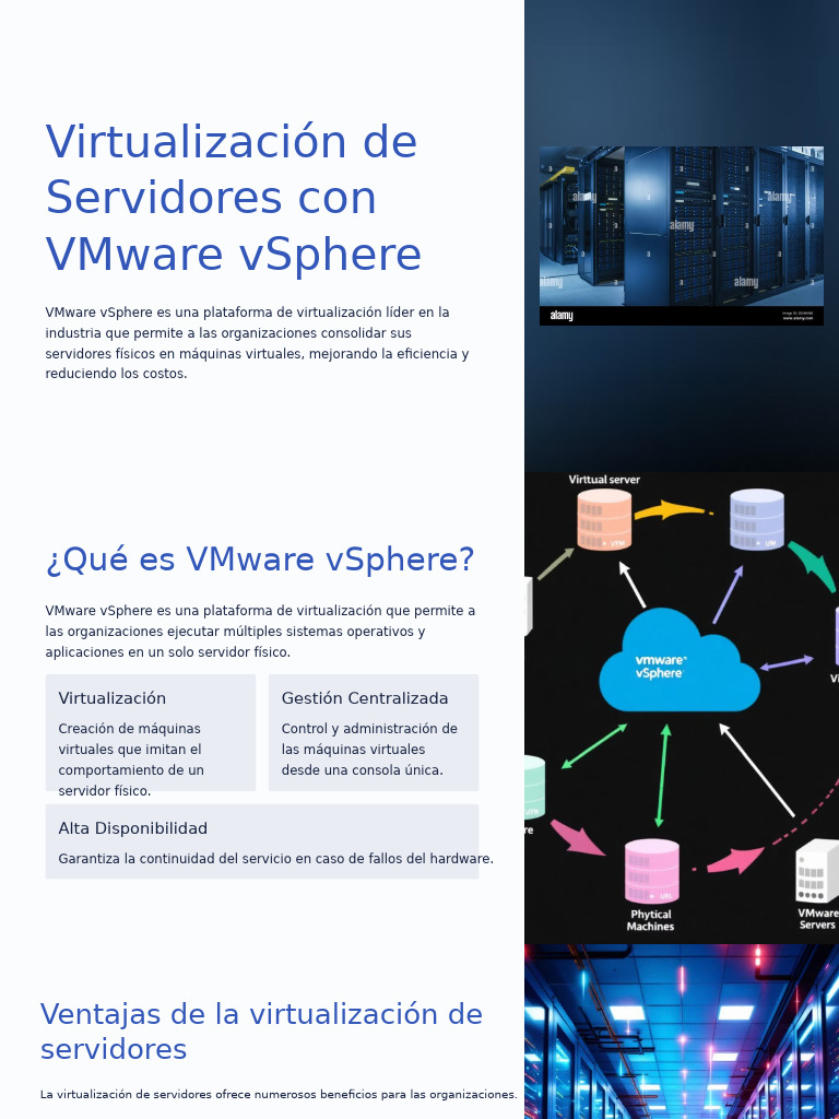 Virtualizacion de Servidores Con VMware VSphere | PDF | V Mware | Virtualización