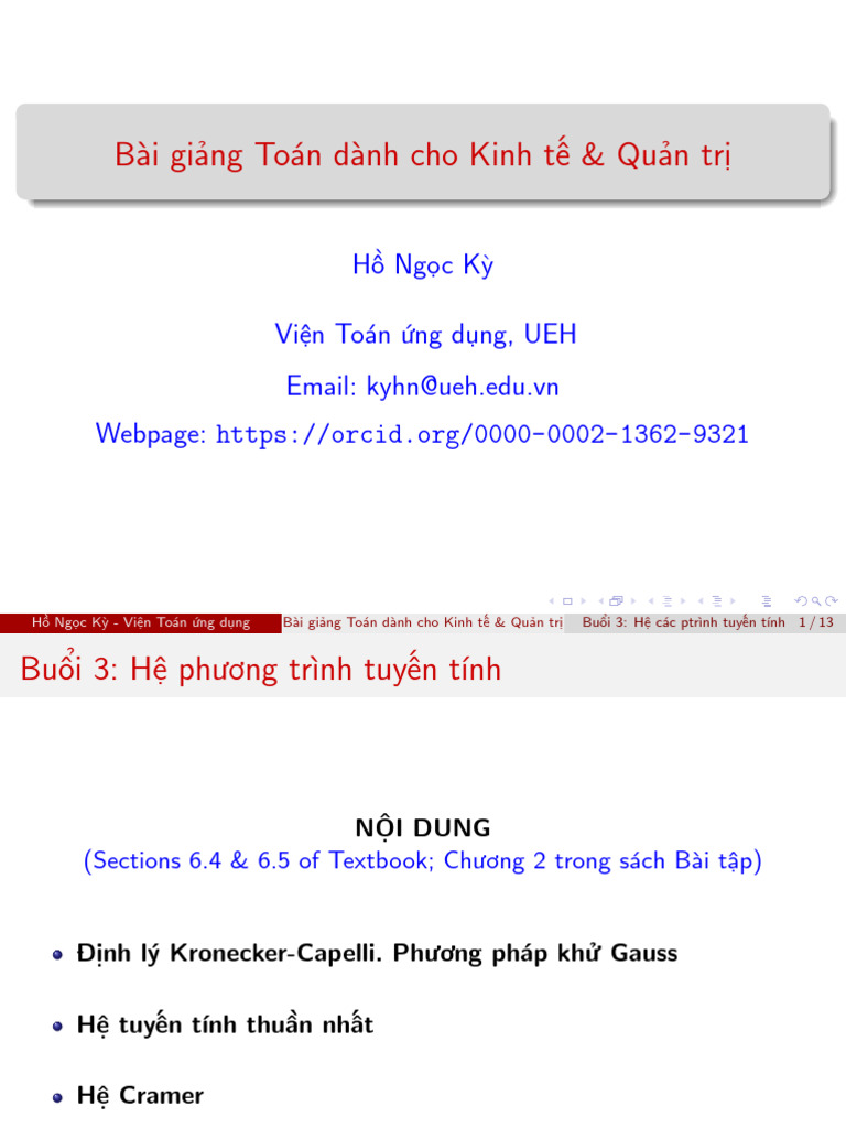 Toan KT QT - Buoi 3 | PDF