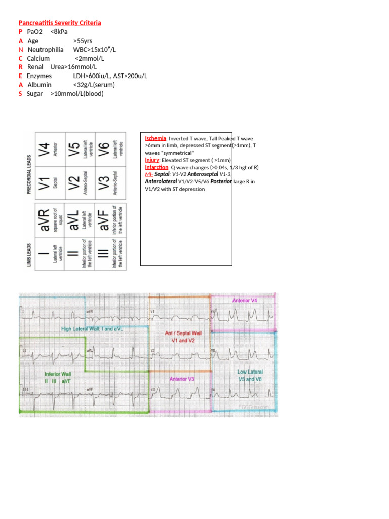 12 lead ecg heart sections | PDF