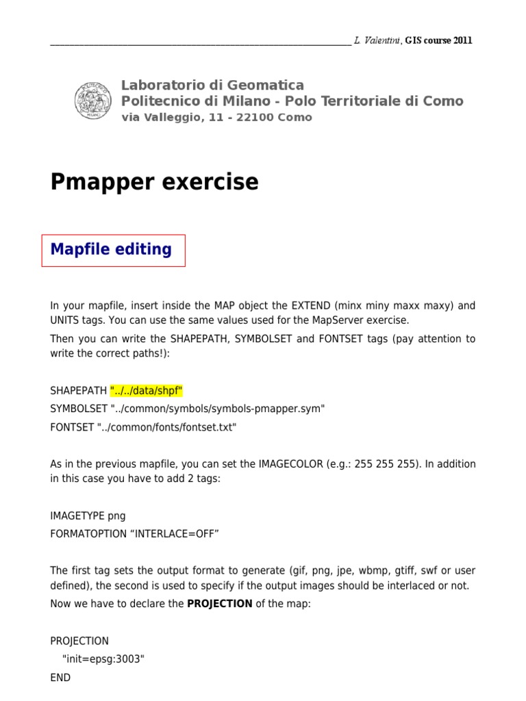 Pmapper Exercise 2 | PDF | Geographic Information System | Html Element