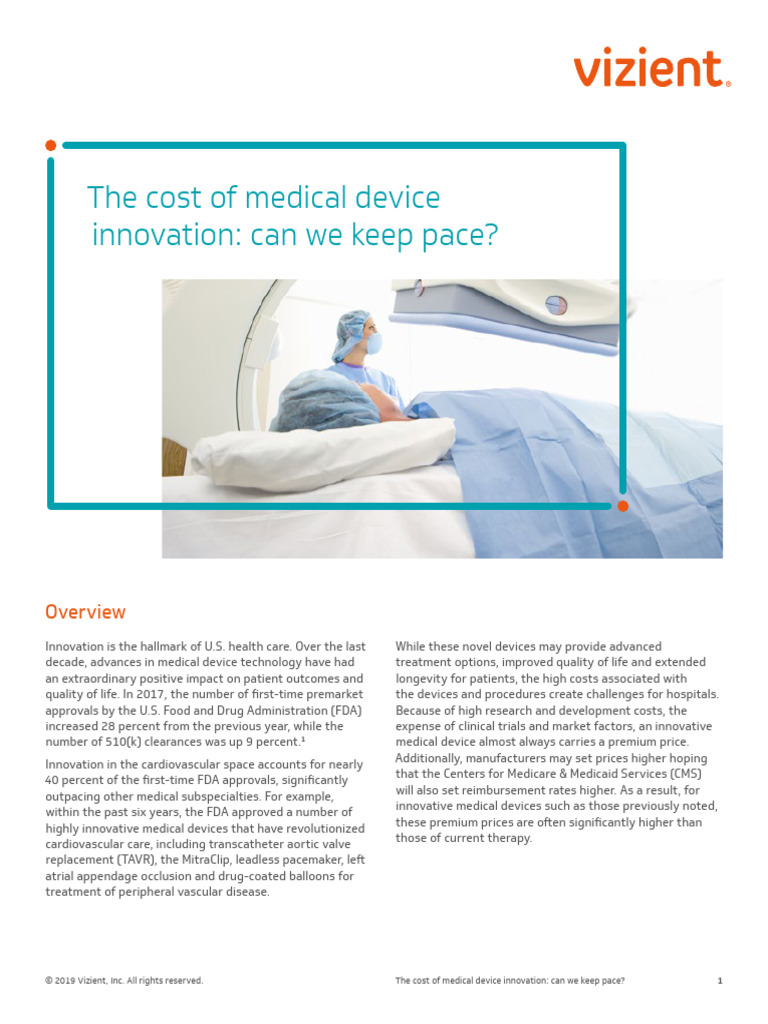 Vizient-Report The Cost of Medical Device Innovation | PDF | Artificial ...