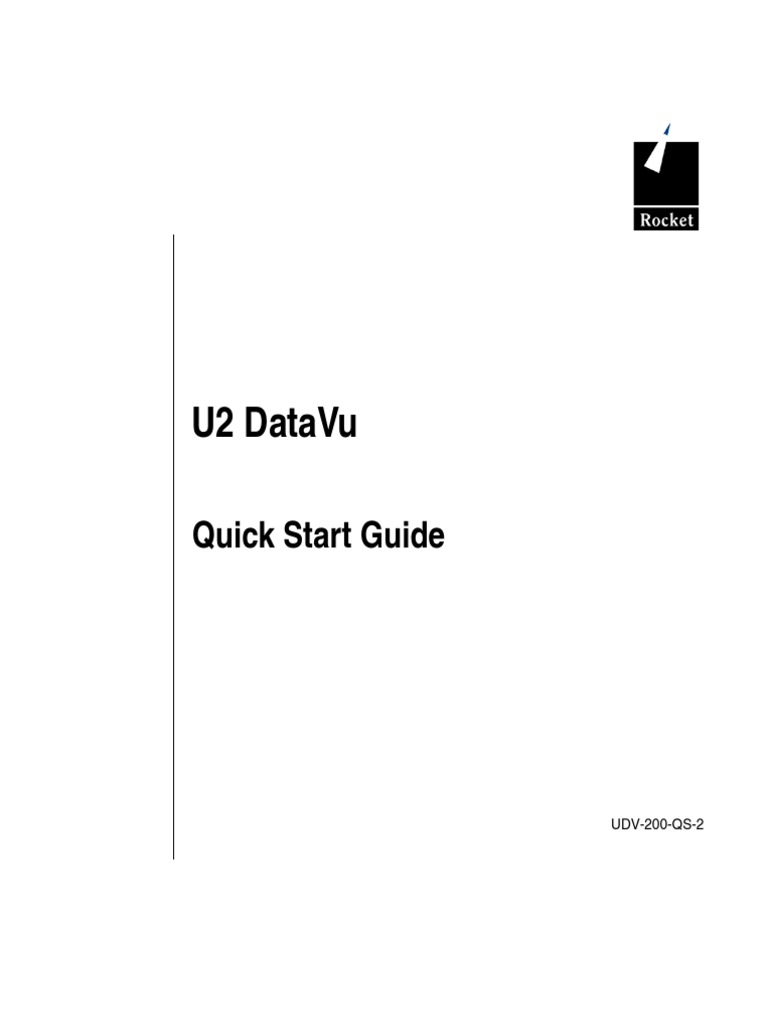 U2 DataVu Quick Start Guide | PDF | Installation (Computer Programs ...